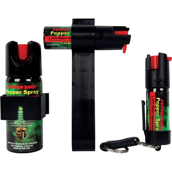 Pepper Shot 1.2% MC Tri-Pack Pepper Spray | Angel Safety Products